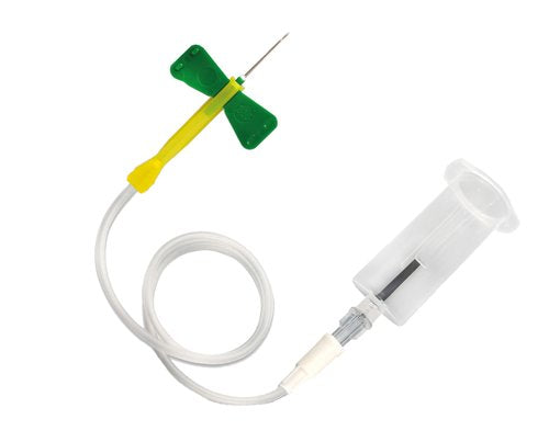Blood Collection Safety Wing Sets 12” w/Luer Adapter & Holder by Mediv ...