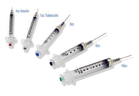 Syringe & Needle Safety Tuberculin 1cc TB Sterile Rx Item VanishPoint ...