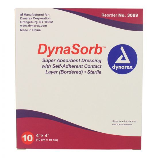 Dressing Super Absorbent DynaSorb Sterile by Dynarex Compare Optilock ...