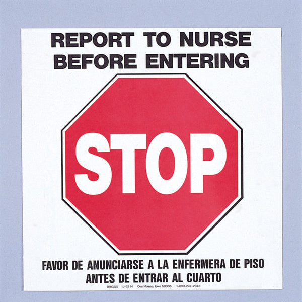Stop Sign See Nurse for Instructions Laminate 8.5x8.5 – JML WHOLESALE