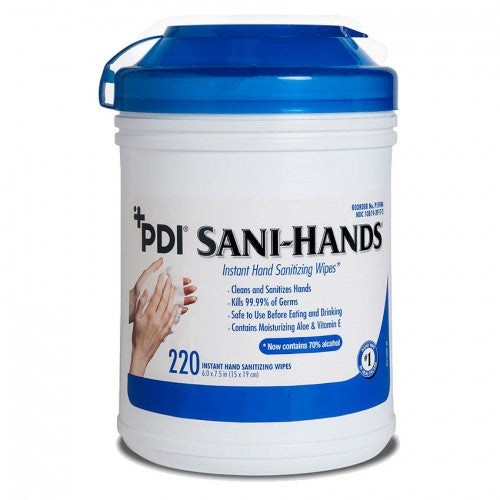 Hand Wipe Sani-Hands Bedside Pack 5.5X8.4” w/Alcohol 65.9% by PDI, Inc ...